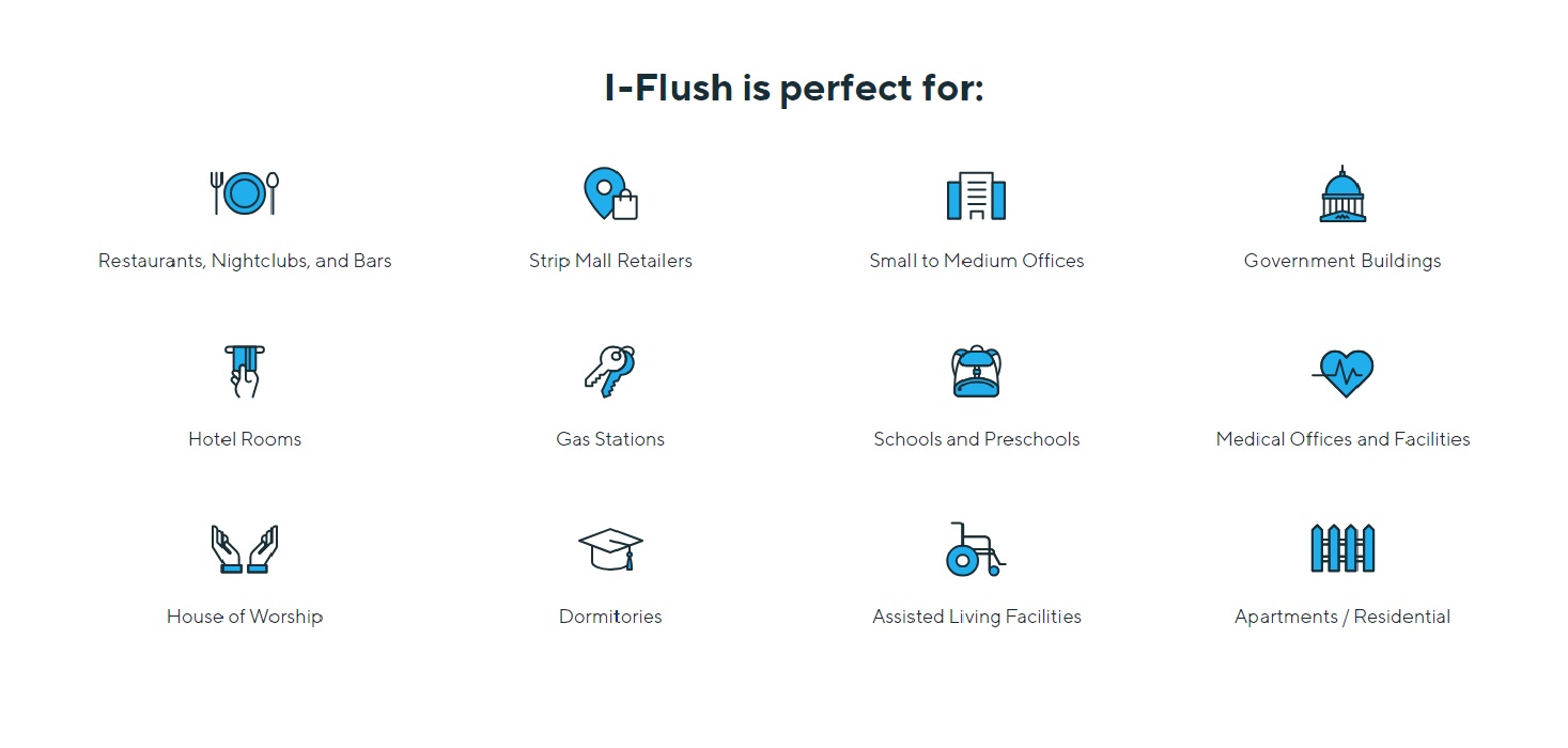 I-Flush Touchless System with White Trim