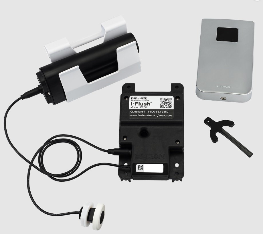 I-Flush Touchless System with Chrome Trim